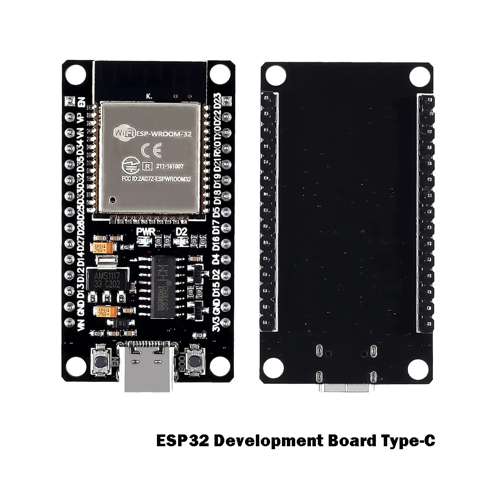ESP-32S ESP-32 ESP-WROOM-32 Type-C คณะกรรมการพัฒนา USB 2.4GHz Dual Mode ฟันสีฟ้าพร้อมเสาอากาศไร้ ...