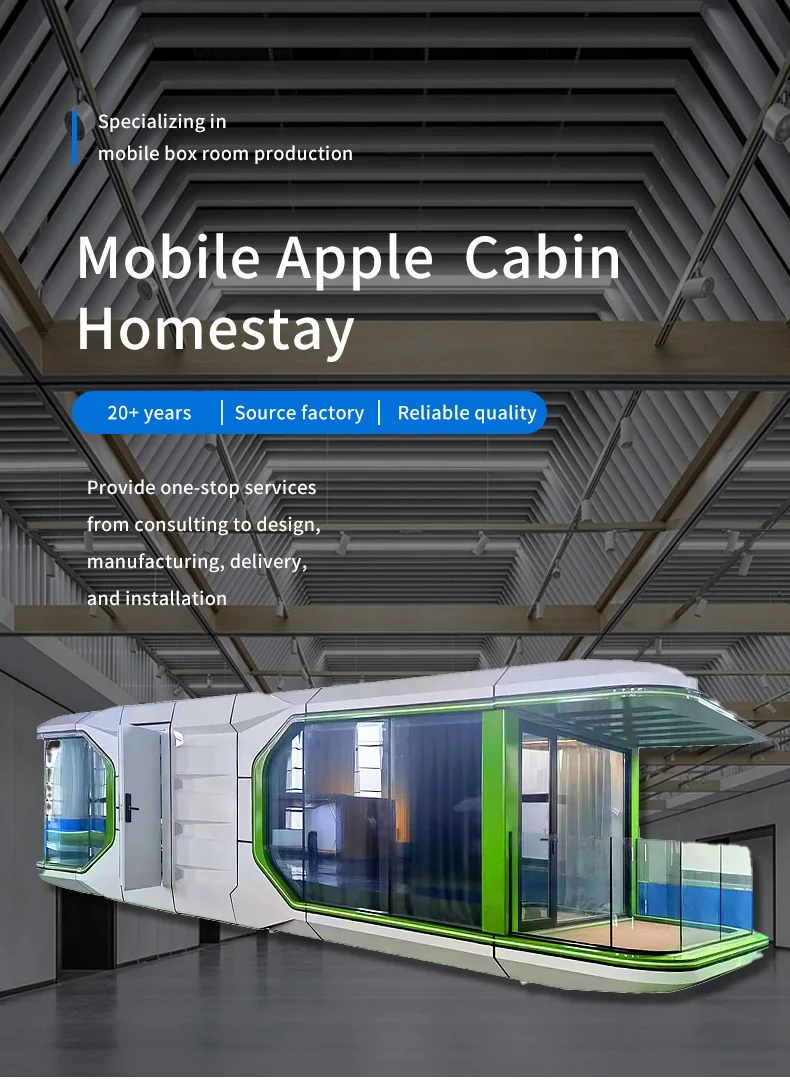Prefab Container House apple Capsule Office Tiny House apple Cabin ...