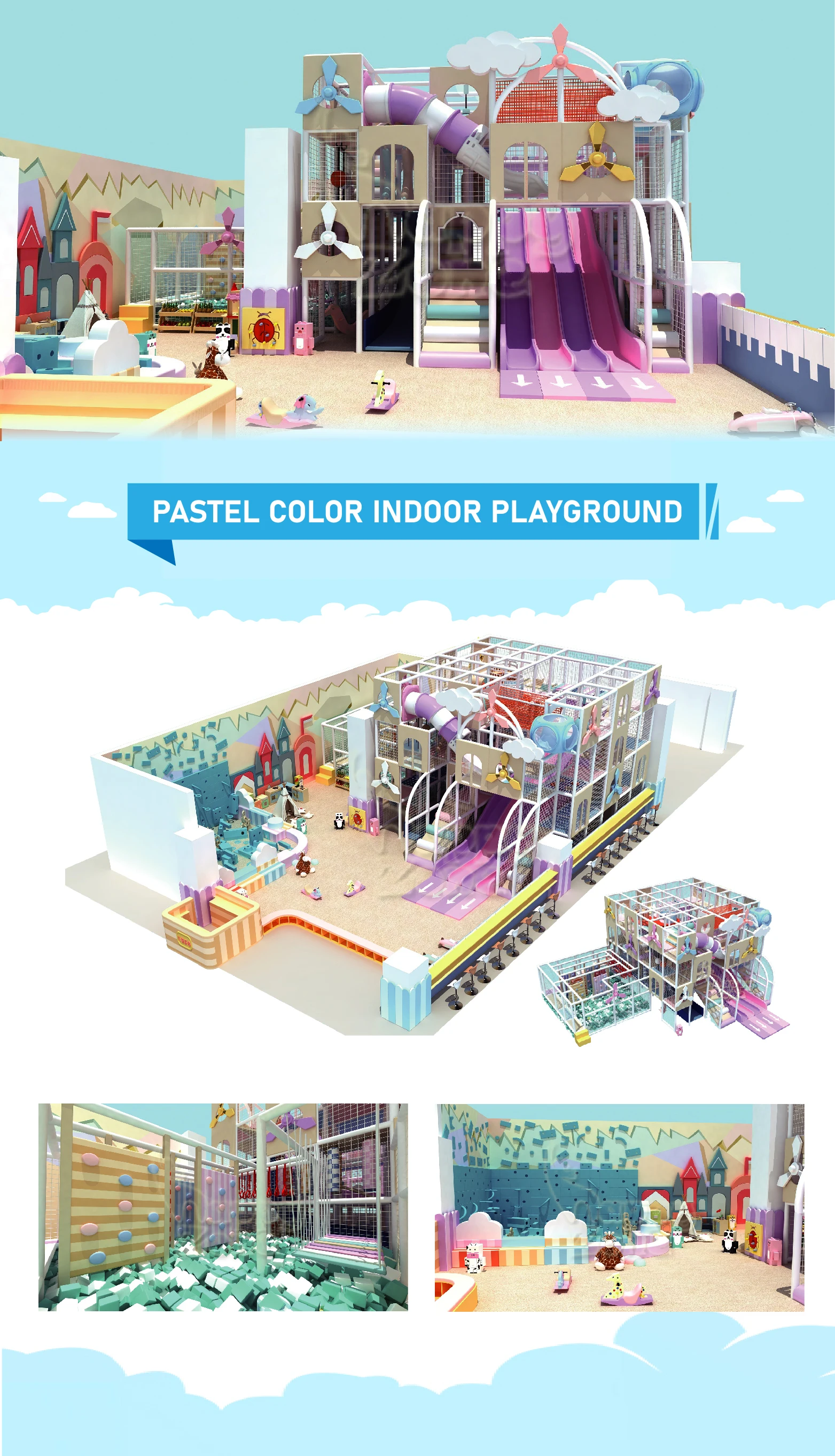 European Standard Indoor Soft Play Structure Customized Nature Theme ...