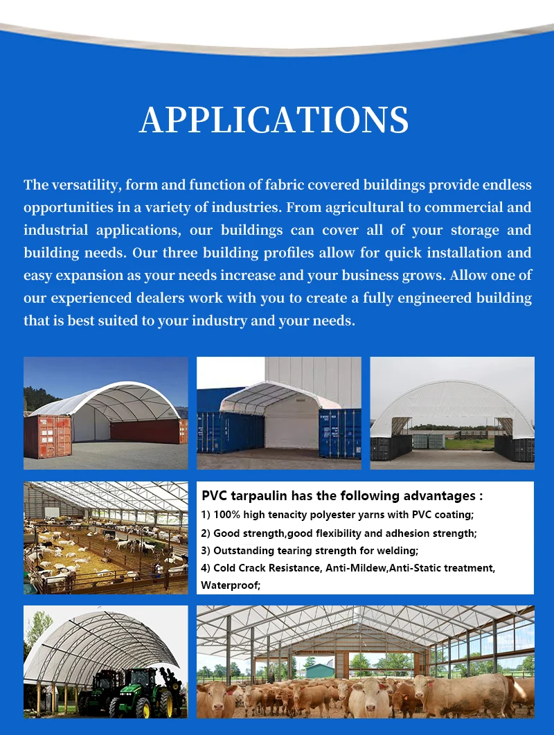 PVC Container Outdoor Heavy Duty Storage Tent Dome Shelter