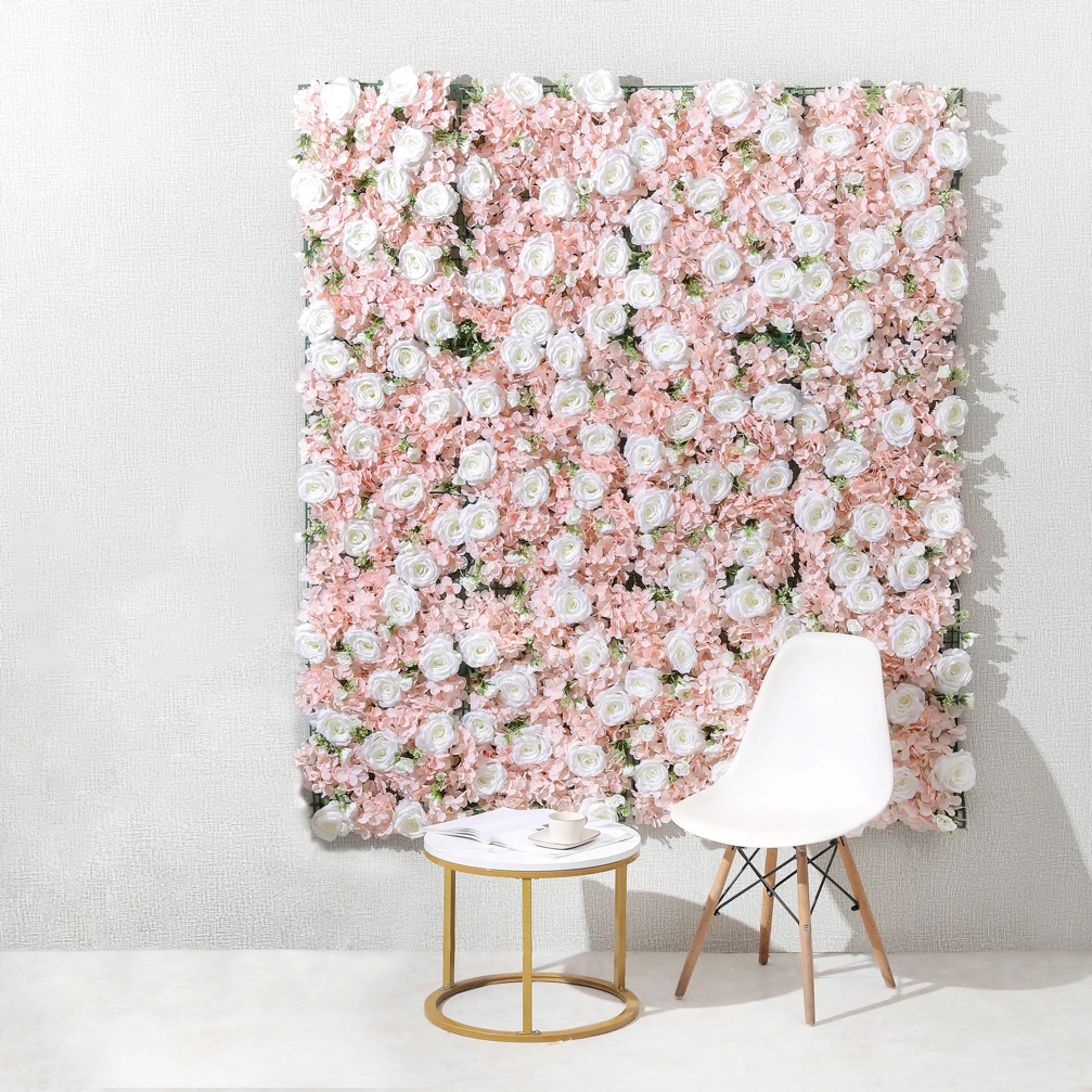 Hp-36 Garden Backdrop Event Floral Artificial Rose Flower Wall For ...