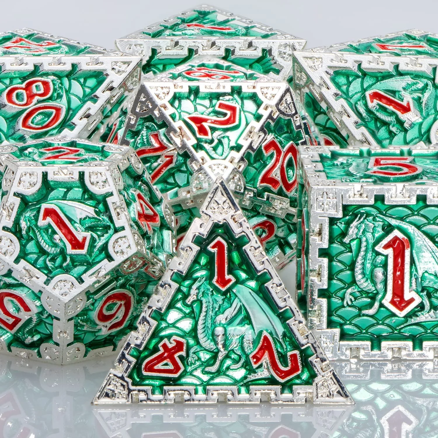Factory Direct Sales Dragon And Dragon Scale Metal Dice Set,Customized ...