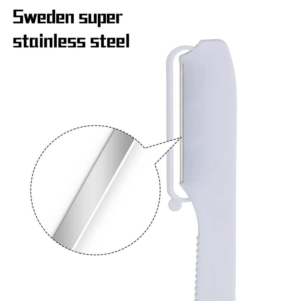 Disposable Plastic Straight Razor for Barbers Salon Shaving