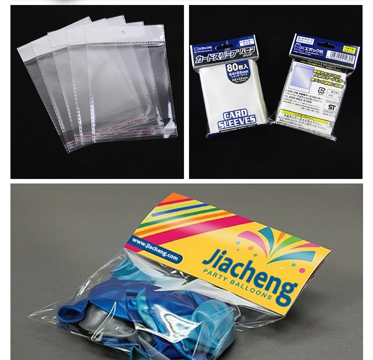 Custom Printed Clear Poly Plastic Display Bags - JIACHENG
