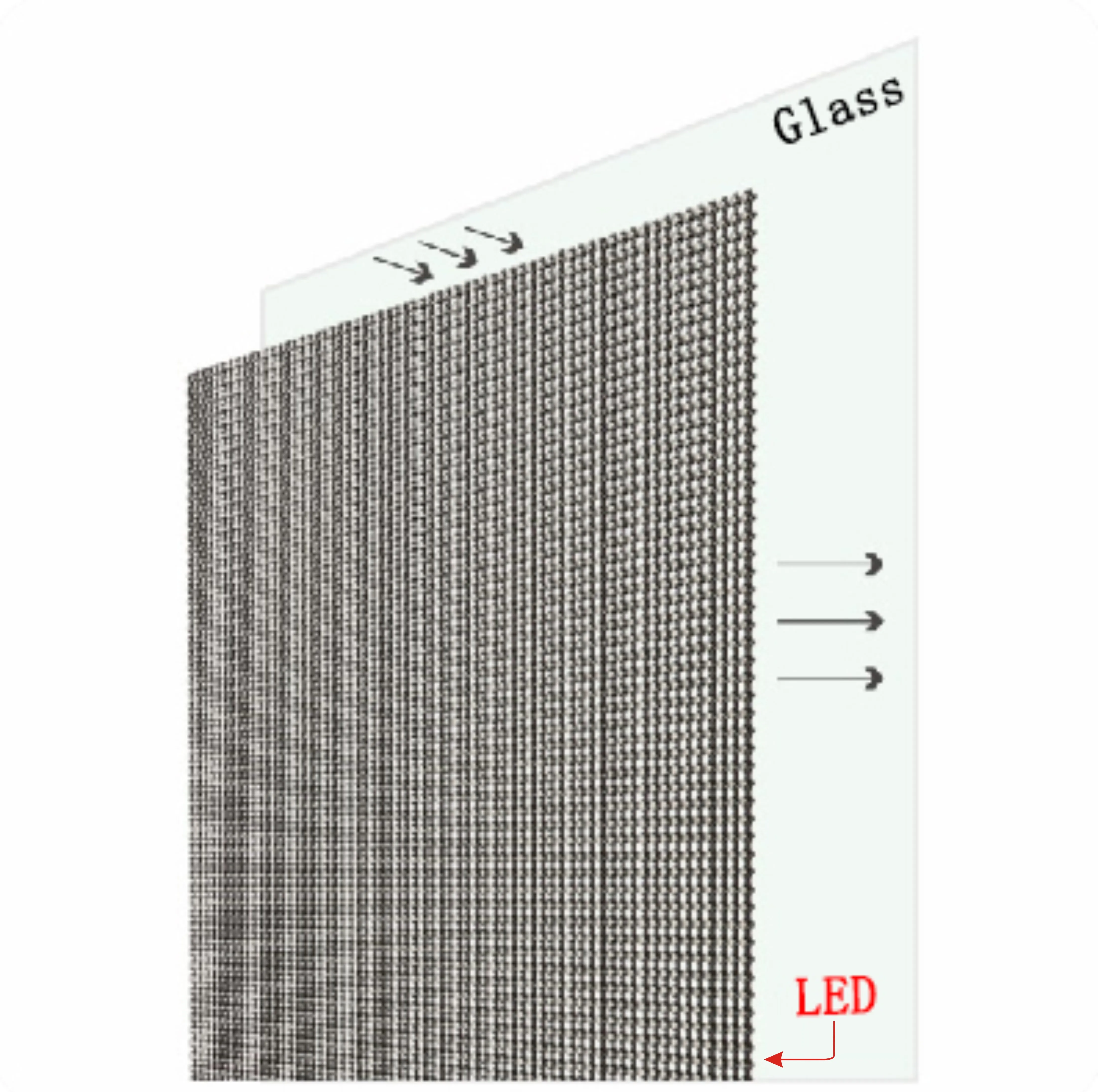 Led Holographic Invisible Transparent Screen Install on Glass Player 3d ...