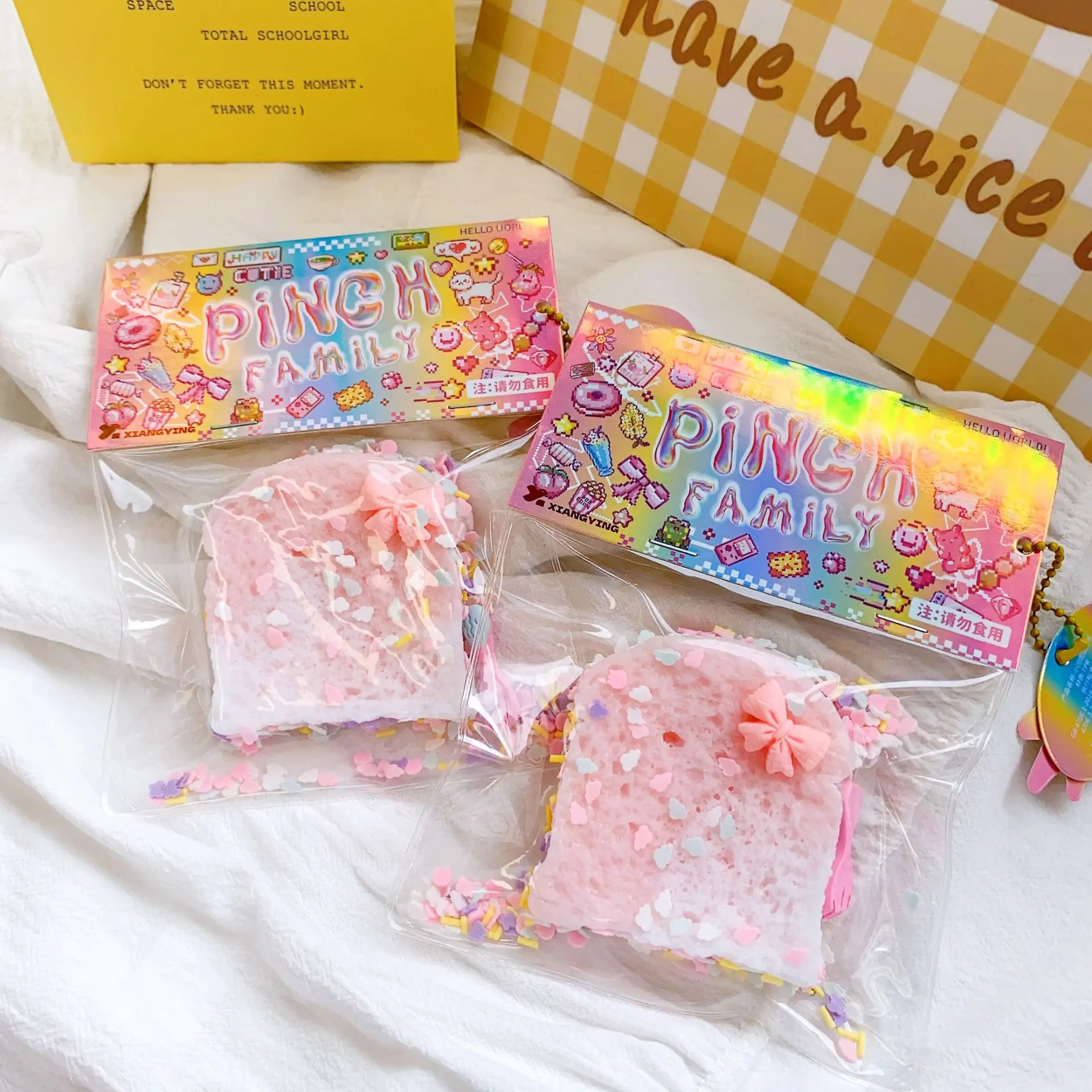 NEW 2024 Fidget Toy Mini Squeeze Toys Kawaii Plush Gloves Stress Relief ...