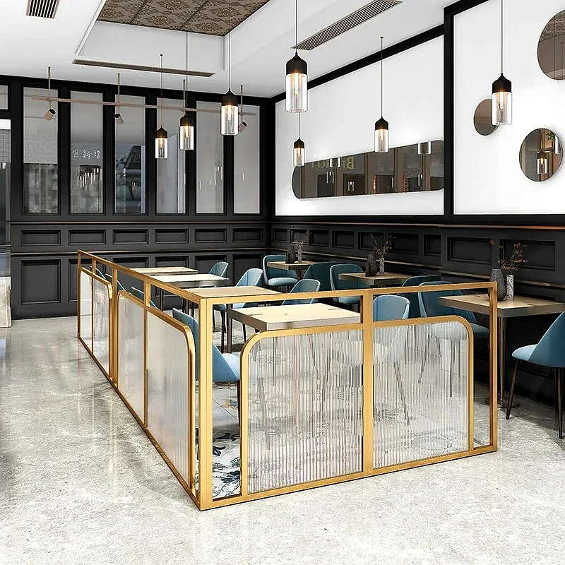 Restaurant Table Partitions Cafe Dividers Sight Seat Separations ...