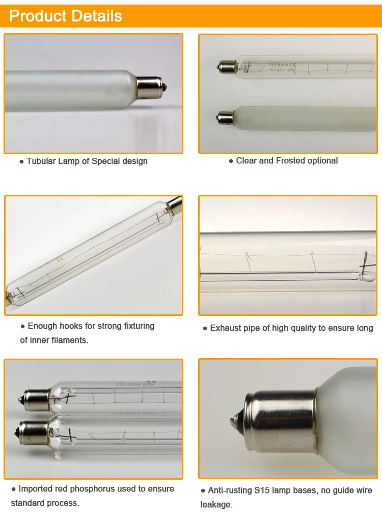 Derun Lighting S15 Incandescent Bulbs - Bright & Efficient