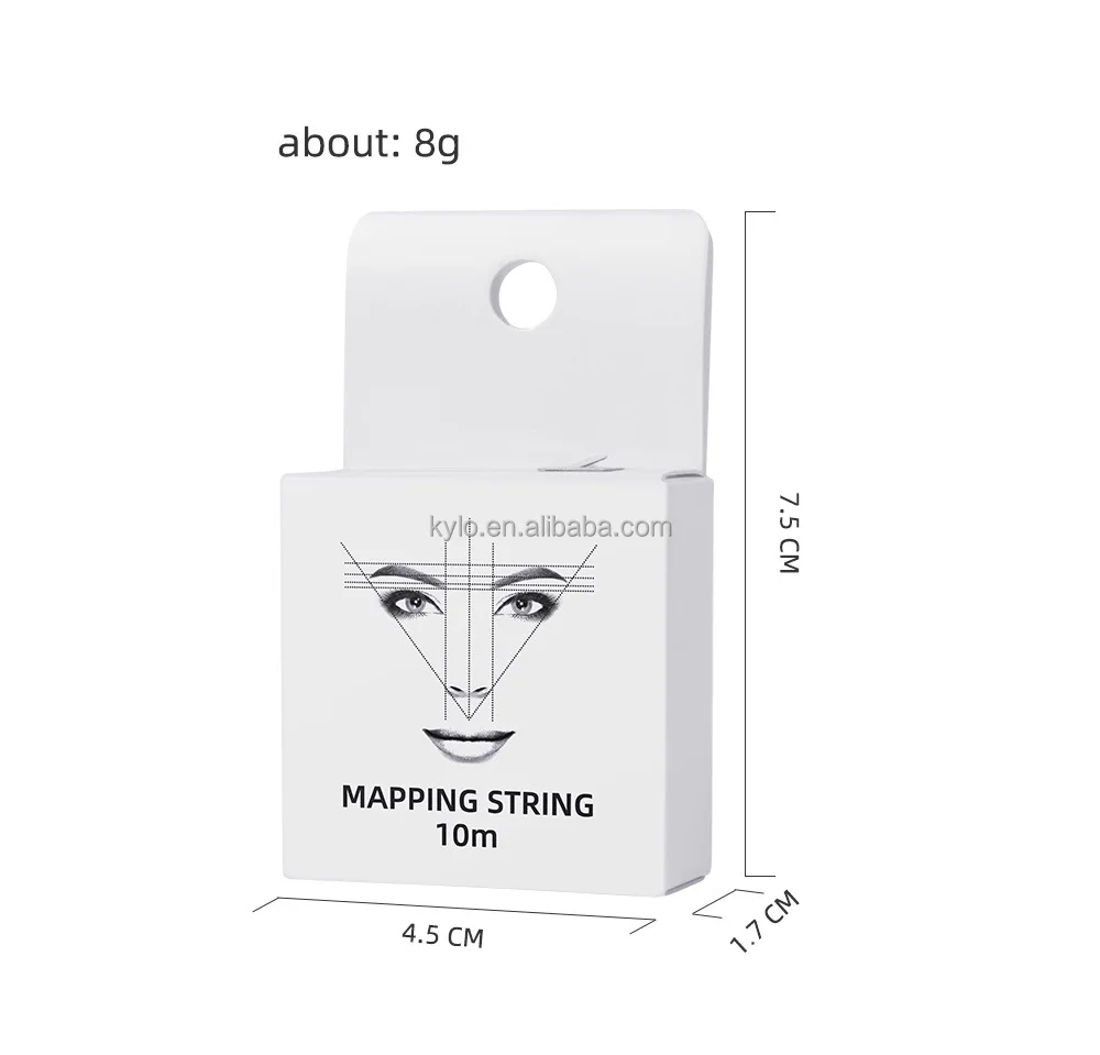 10m Tattoo Thread Eyebrow Marker Thread Tattoo Brows Point Pre Inked ...