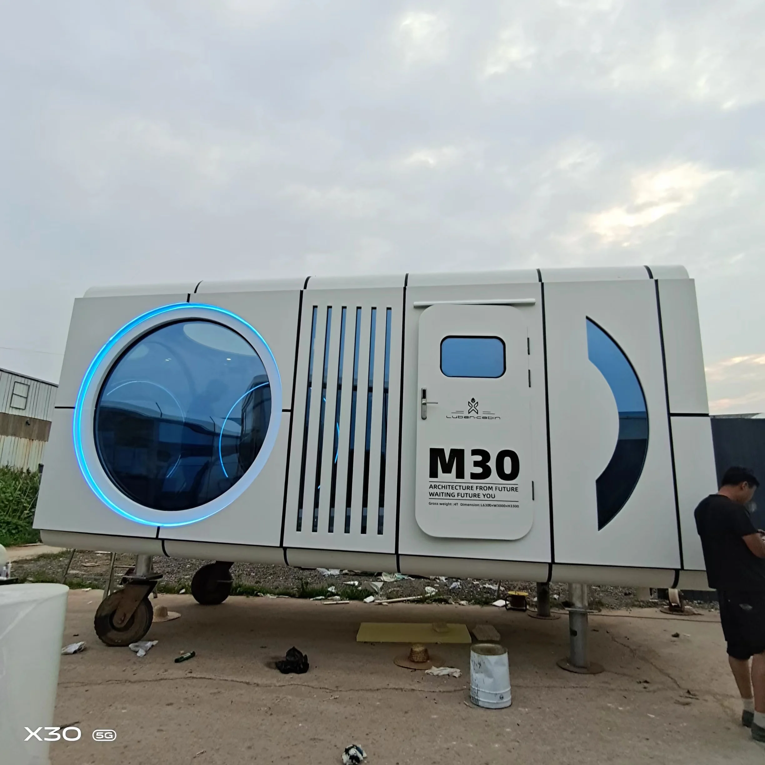 Small Kit Homes Volferda Capsule House - Portable Glamping Pod for ...