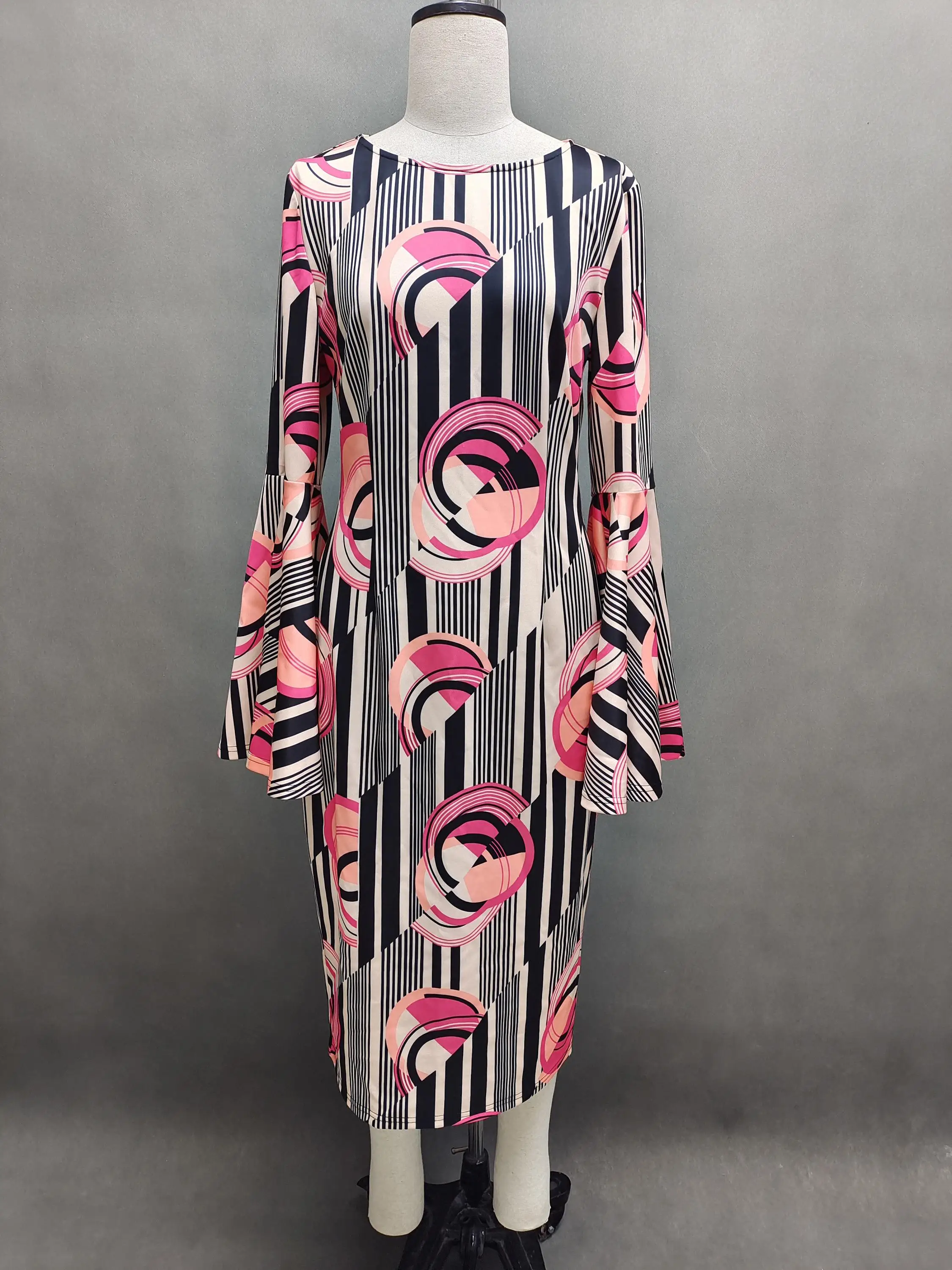 Custom Made Women Logo Label Sublimated Casual Evening Printed Dress ...