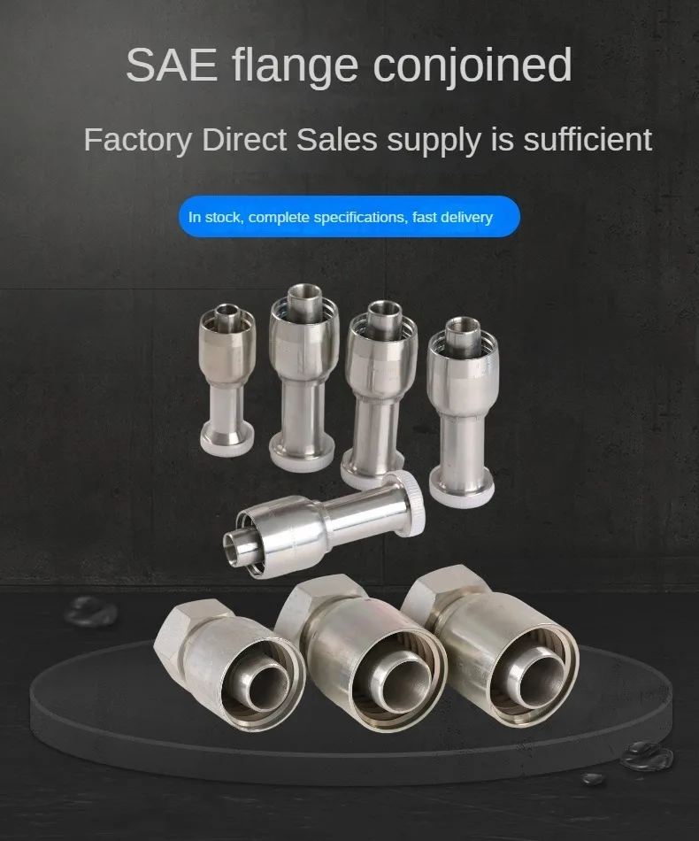 High Quality Hydraulic Fittings Bsp Male Flat Seaf Sae Flange 3000 Psi ...