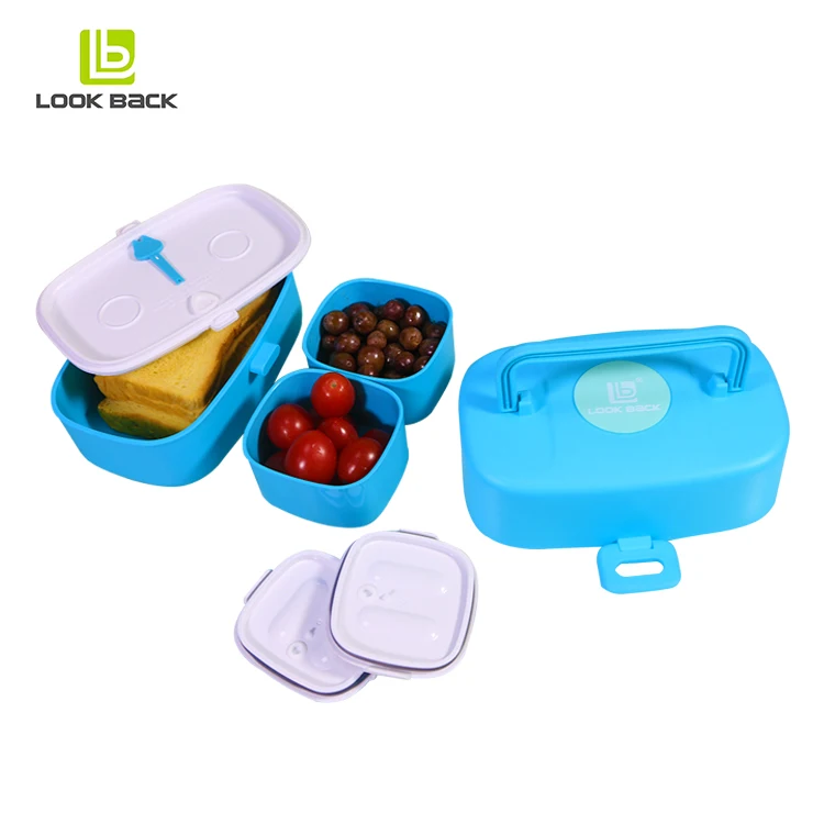 Hot Selling Kids Plastic Silicone Lunch Box Factory Wholesale Kitchen ...