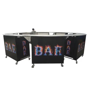 Portable Bar Folding Mobile Bar Counter For Sale Black - Buy Bar ...
