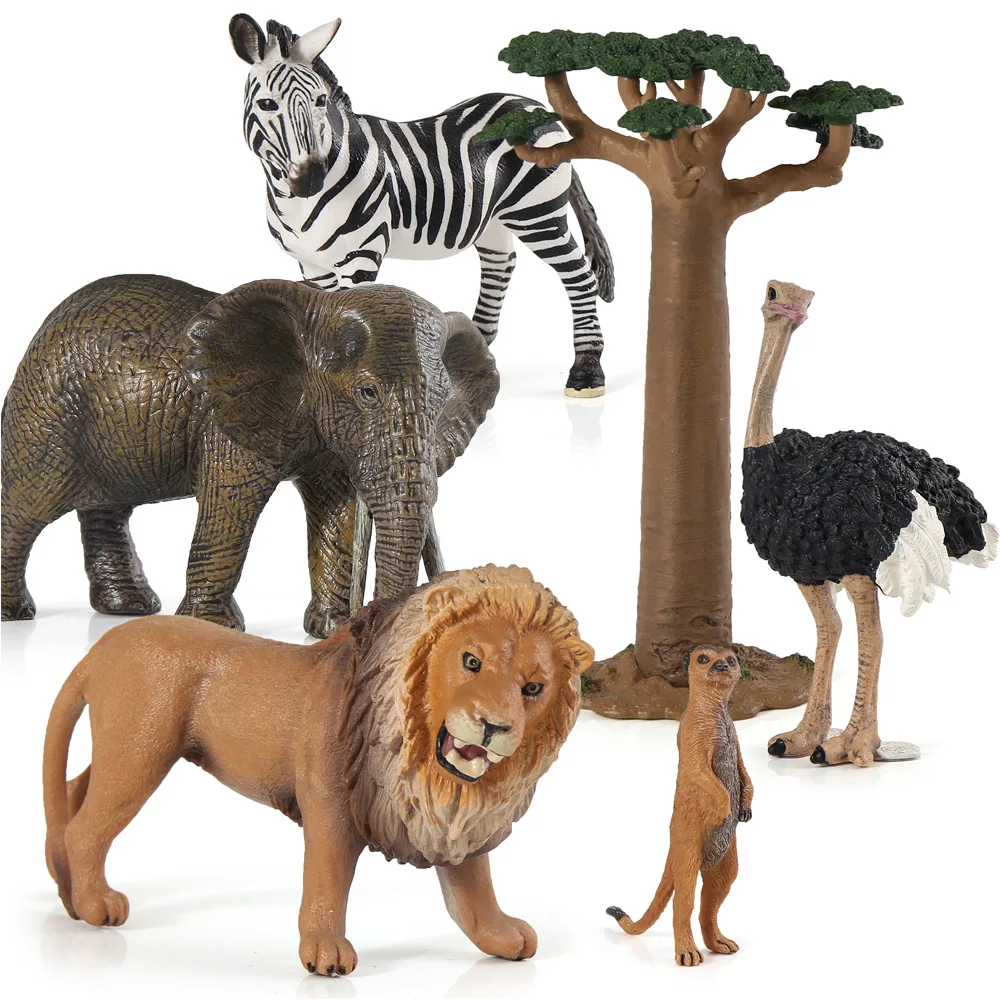 Eco Recycled Plastic Toy Pvc Solid Simulation Wild Zoo Animals ...