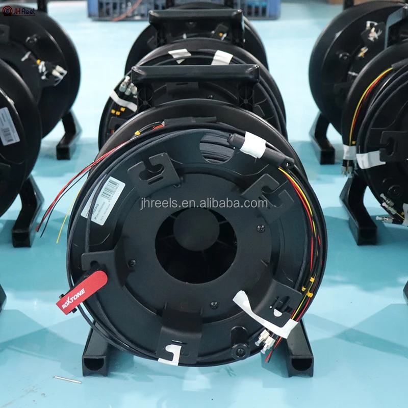 Drum System Unbreakable Fiber Cable Reel With Winder 235 Mm Empty Cable ...