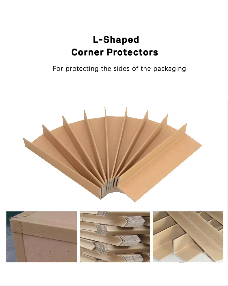 Brown Corrugated Cardboard Angles Edge Boards Kraft Paper Edge ...