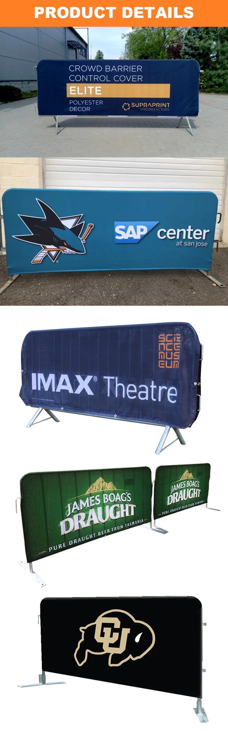 Customized Barricade Barrier Jacket Mesh Fabric Barrier Cover for ...