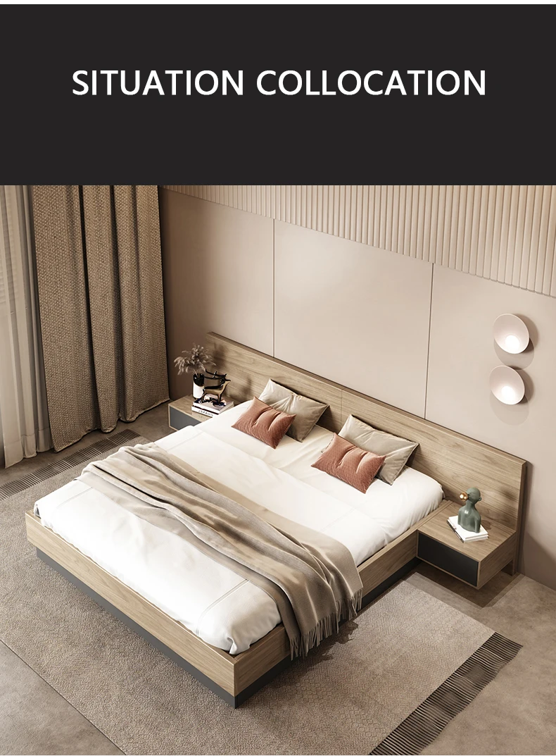 Modern Japanese-Style Tatami High Box Storage Murphy Bed - Minimalist ...