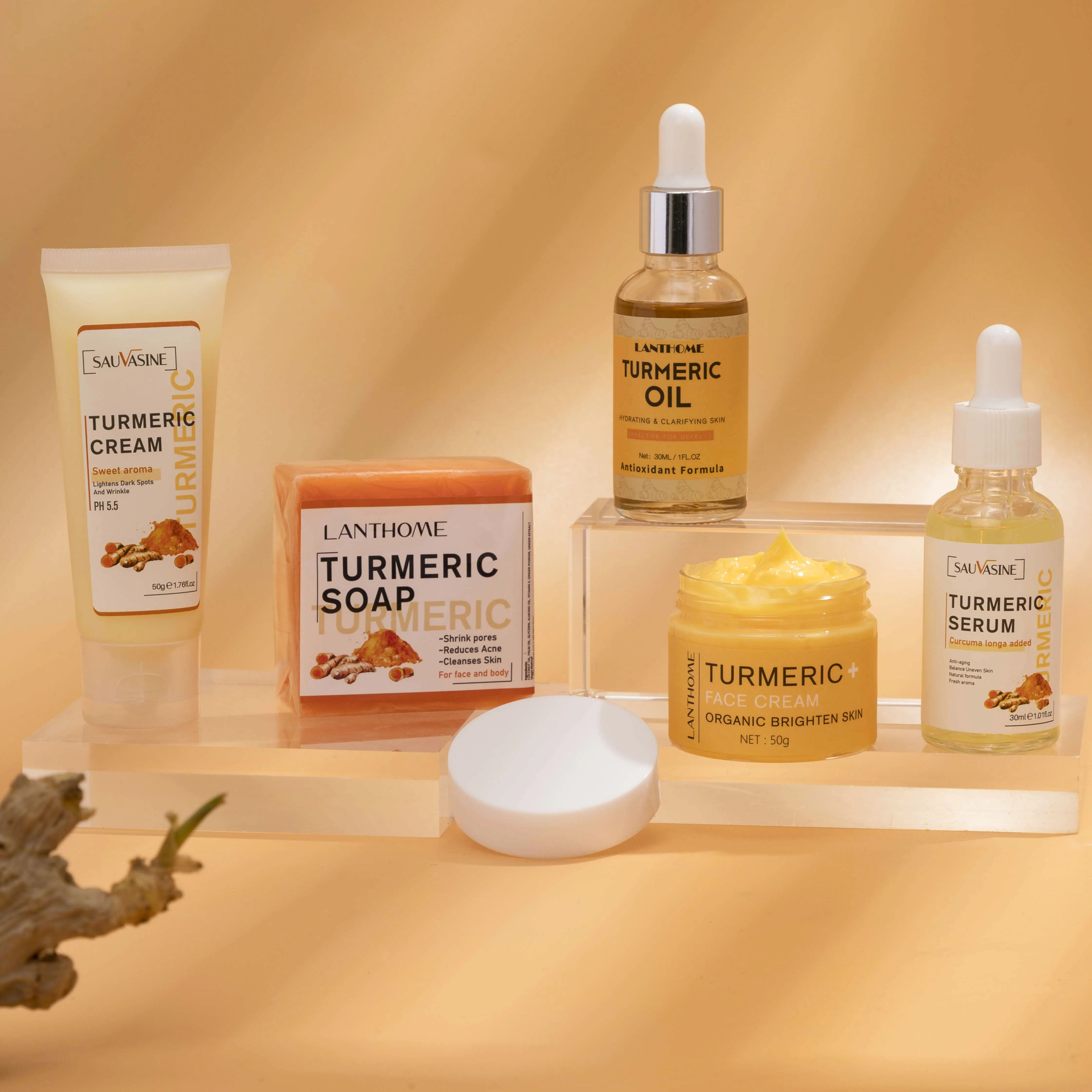 Lanthome Brightening Tumeric Natural Organic Vitamin C Acne Anti Oil