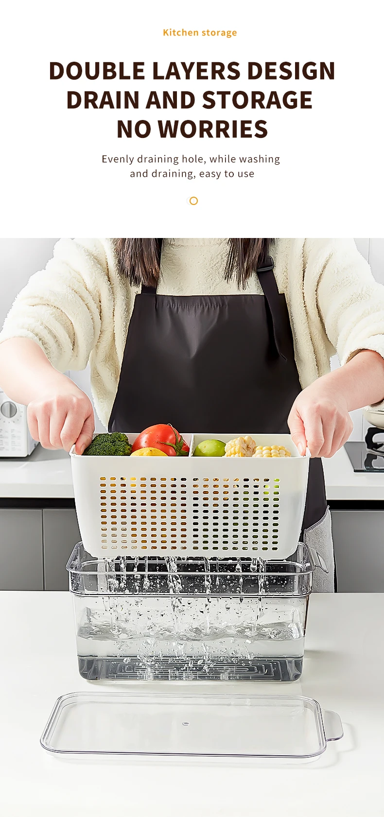 Sustainable Eco Friendly Kitchen Products - Organizer Storage Box Plastic