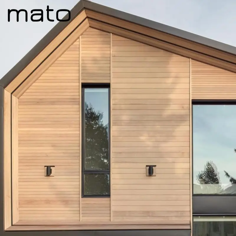 Timber Look Aluminum Cladding Siding Panels Exterior Wall - Buy ...