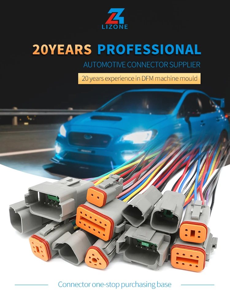 Wholesale DT06-2S to DT06-12S Waterproof Automotive Connectors