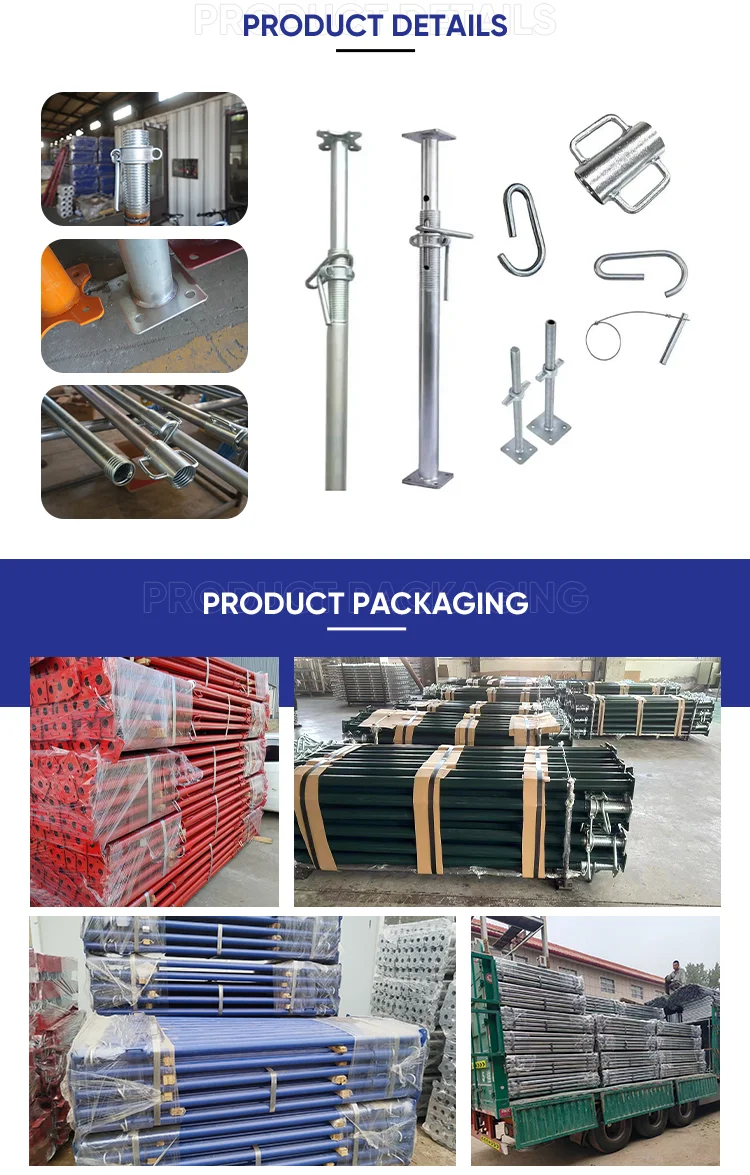 Concrete Formwork Galvanized Scaffolding Shoring Steel Props