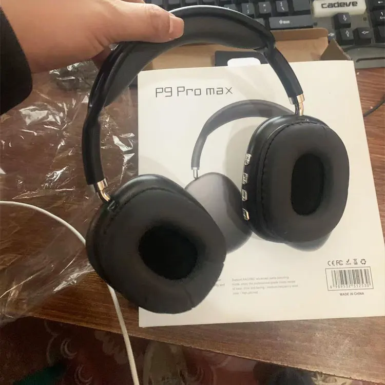 P9 Pro Max Wireless Bt Headphones Promax Noise Canceling Casque Sans ...