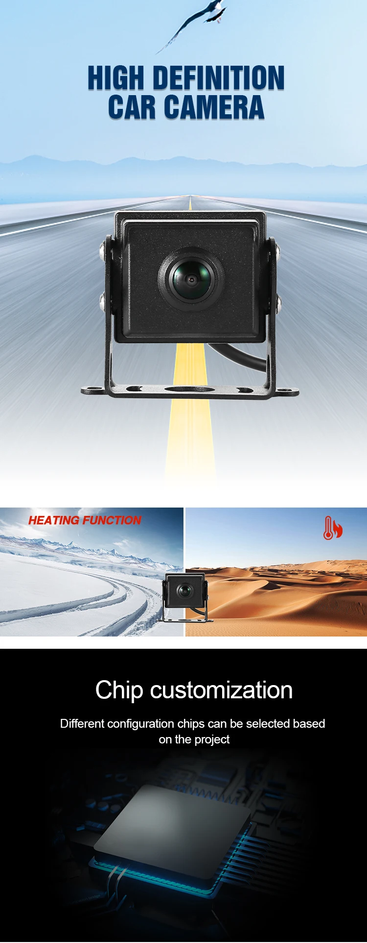 HD Waterproof 180 Degree Super Wide Angle Rear View Heavy-duty Camera ...