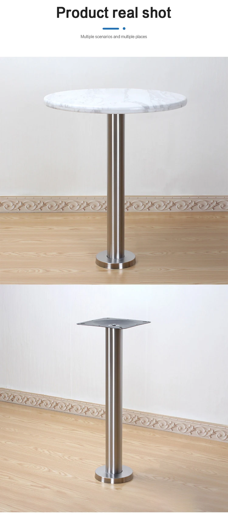 High Quality Stainless Steel Leg Single Stand Round Base Metal Leg Use ...