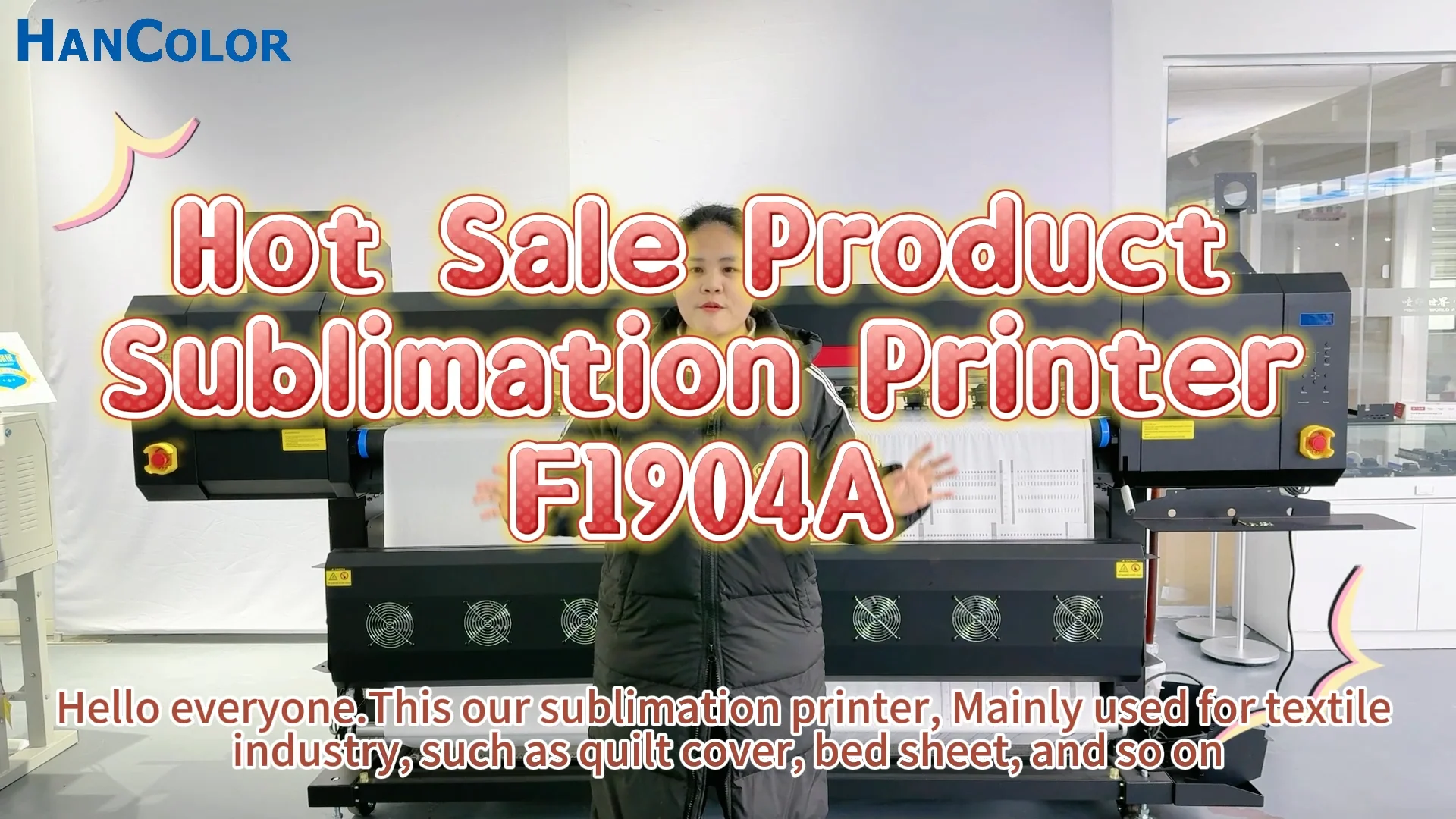 Hancolor F1904a Industrial Inkjet Printer Sublimation Printer Printing ...