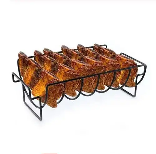 Outdoor Barbecue Grill Steak Skeleton Beef Ribs Lamb Chops Mesh Rack ...