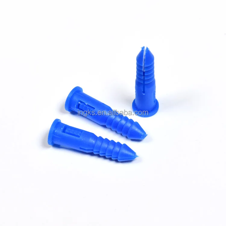 Plastic Expansion Anchor Bolt M6 M8 Fish Nylon Sleeve Anchor Blue Color ...