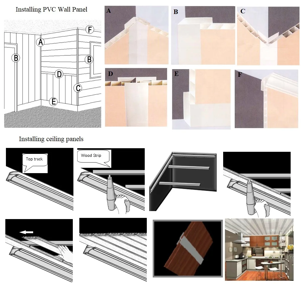 Pvc Panel Factory Wood Laminated Pvc Panel For Wall And Ceiling - Buy ...