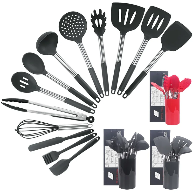 Modern Custom Utensil 14 Piece Kitchen Cooking Ware Sets Food Grade ...