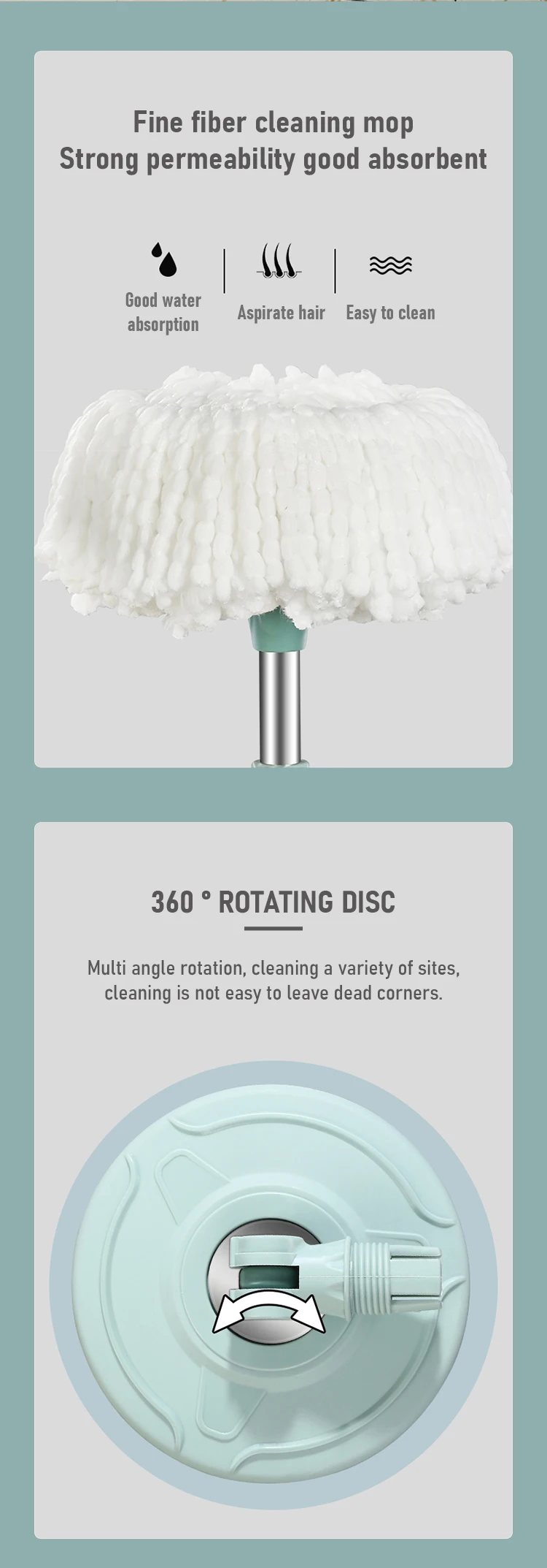 Telescopic Automatic Mop Set with Steel Pole Rectangle Shape| Alibaba.com