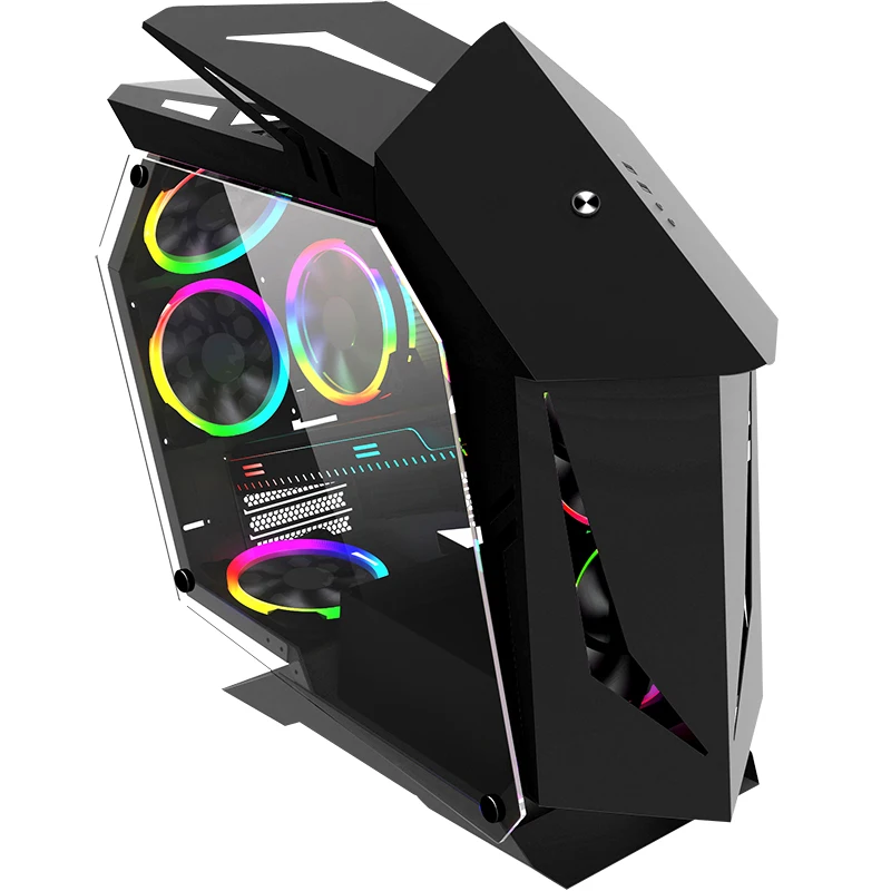 White ATX PC Case Mid Tower - Ideal for Gaming & Desktop