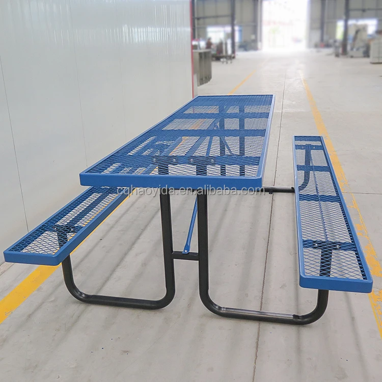 Outdoor Rectangular Picnic Table Bench Set - Durable & Stylish