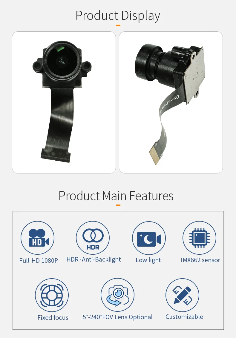 Starlight Low Illumination IMX662 Camera Module for Surveillance