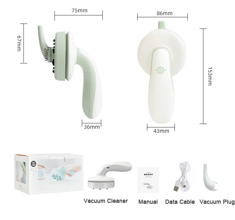 Portable Dry Dust Sweeper Small Office Desktop Vacuum Cleaner ...