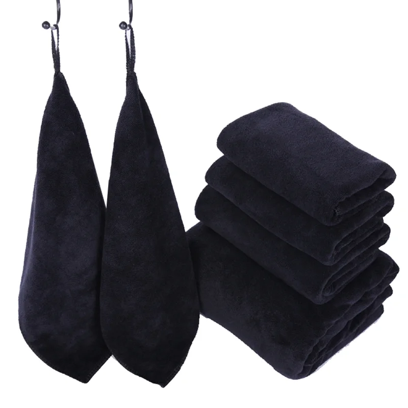 2022 Black Makeup Removal Washcloths - Sustainable Microfiber