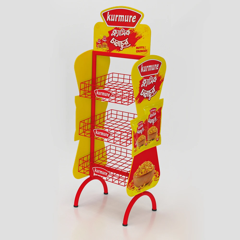 Supermarket Metal Display Stand Snacks Rack Chocolate Bar Potato Chips ...