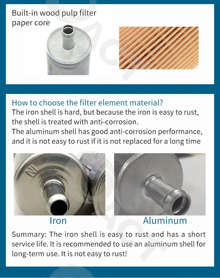 LPG Gas Fuel Filter Auto Parts - High-Quality 12mm & 14mm