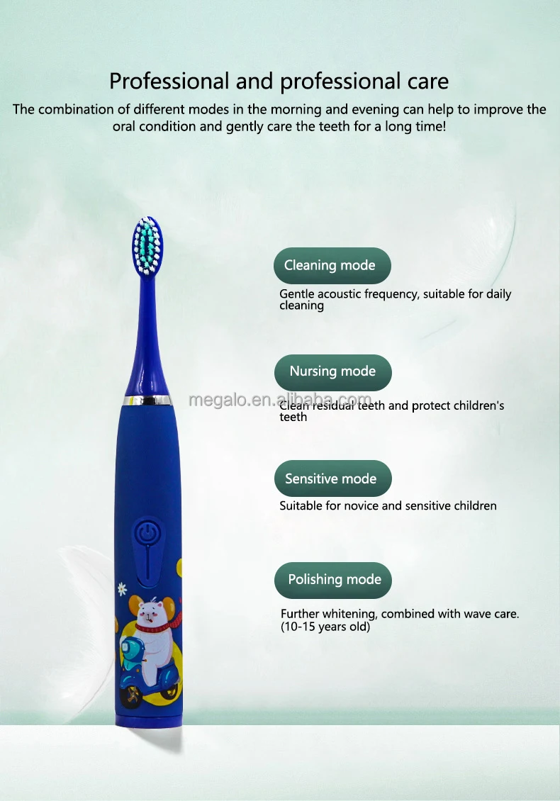 Electric Toothbrush for Kids - Smart, Waterproof, and Fun