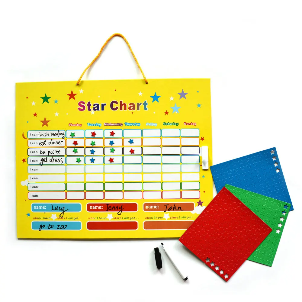 Custom Thick Magnetic Reward Chart Board Tasks Magnetic Reward Behavior ...