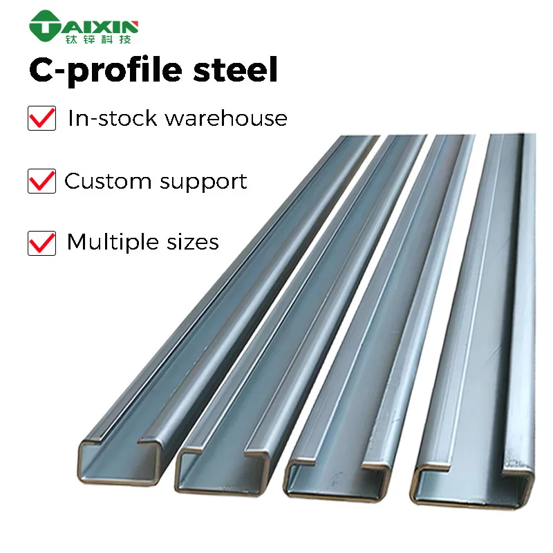 C Section Purlins Steel Profiles Perforated Stainless Steel C-Channel ...