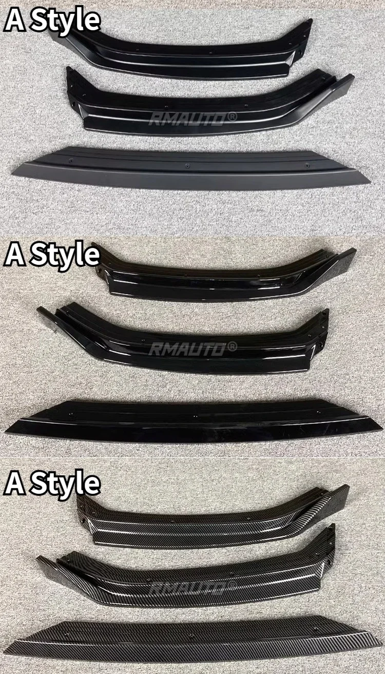 Polo Mk8 Lip Car Front Bumper Splitter Lip Diffuser Rear Lip Spoiler ...