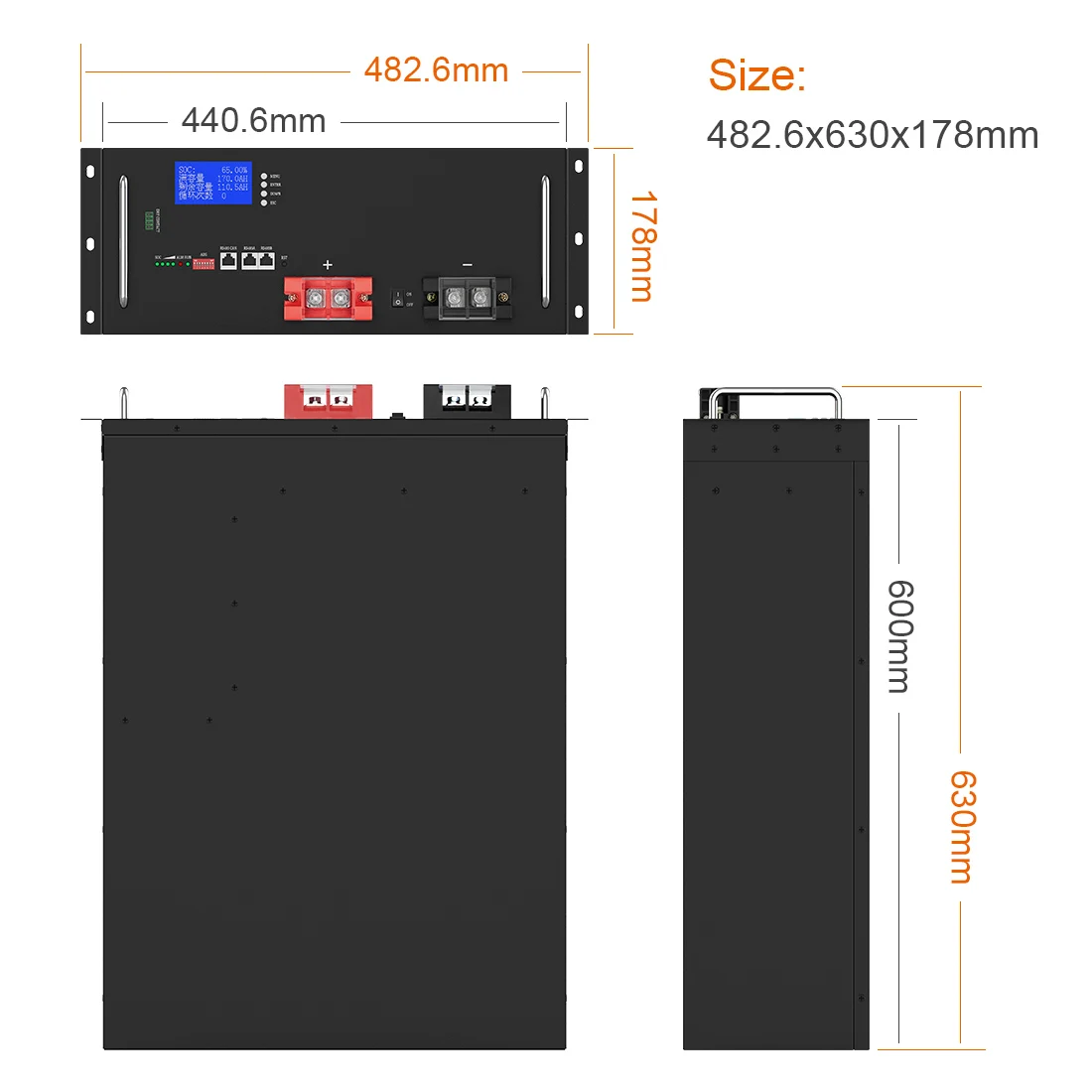 Oem Odm 16s1p Prismatic Battery Cells 170ah 48v Lithium Battery Solar ...