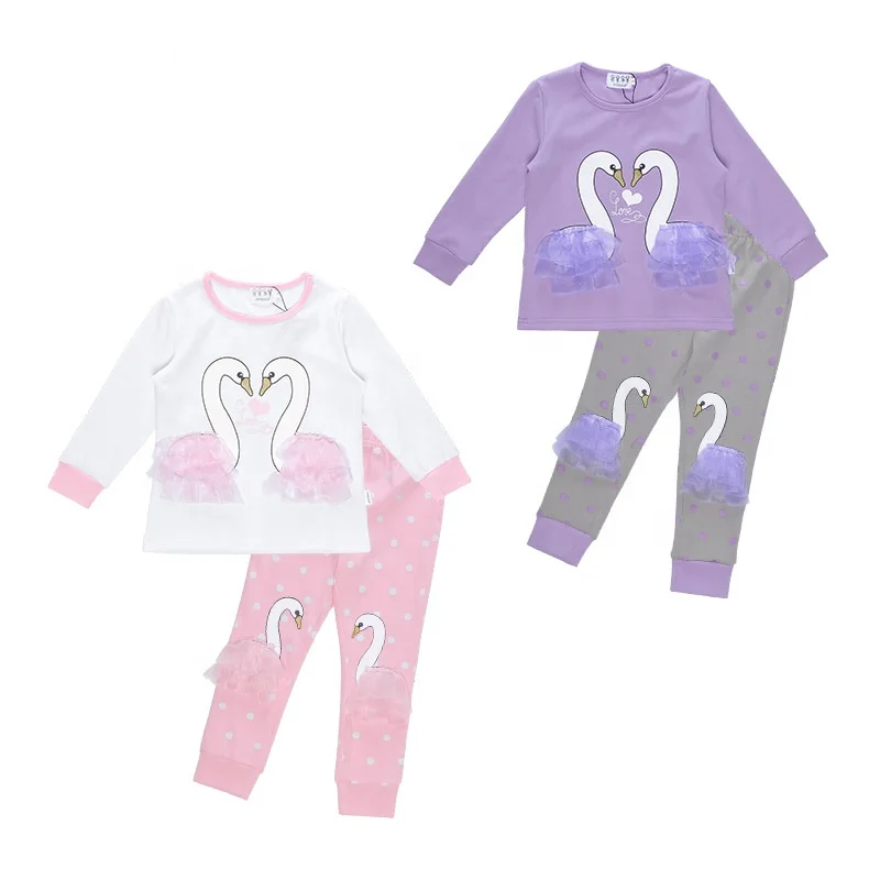 Shop High Quality Kids Pajamas with Swan Design & Audel Cotton